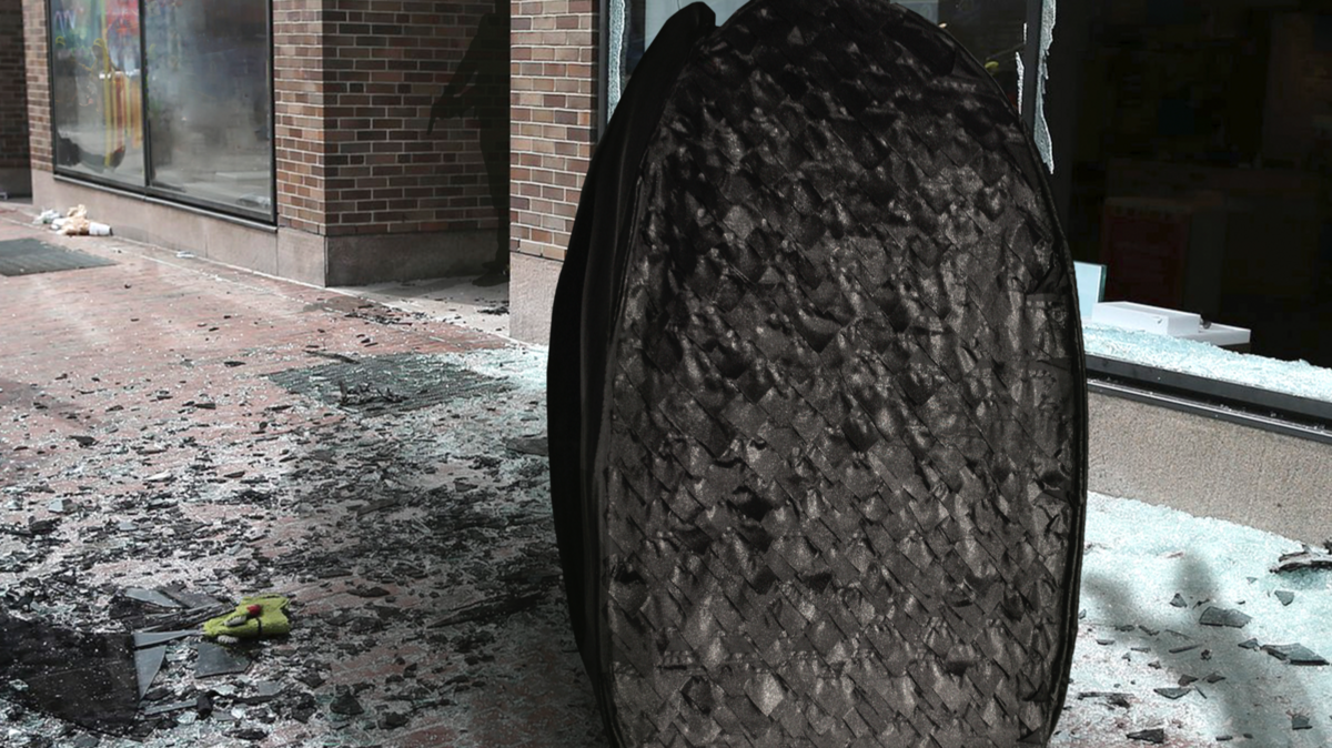 Wisconsin Inno - This Milwaukee Art Student Built a Pop-Up Kevlar Tent ...