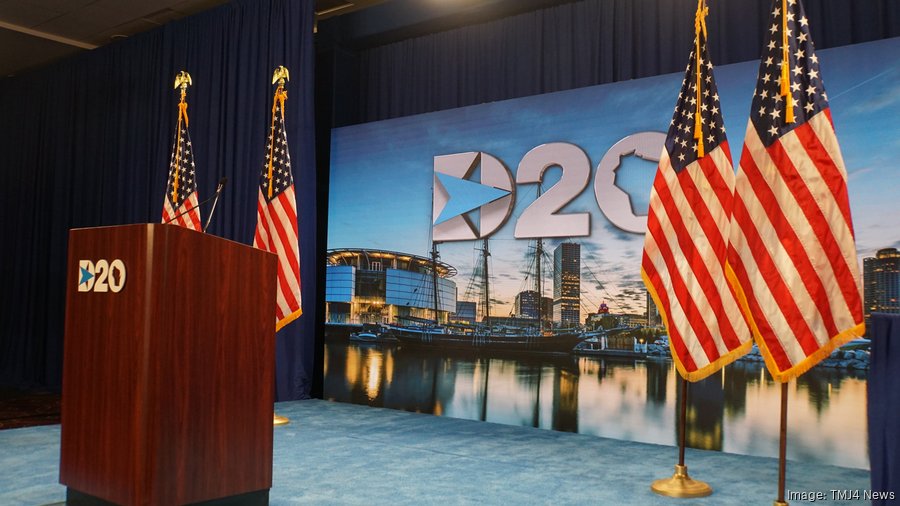 First look at virtual DNC setup inside the Wisconsin Center - Milwaukee ...
