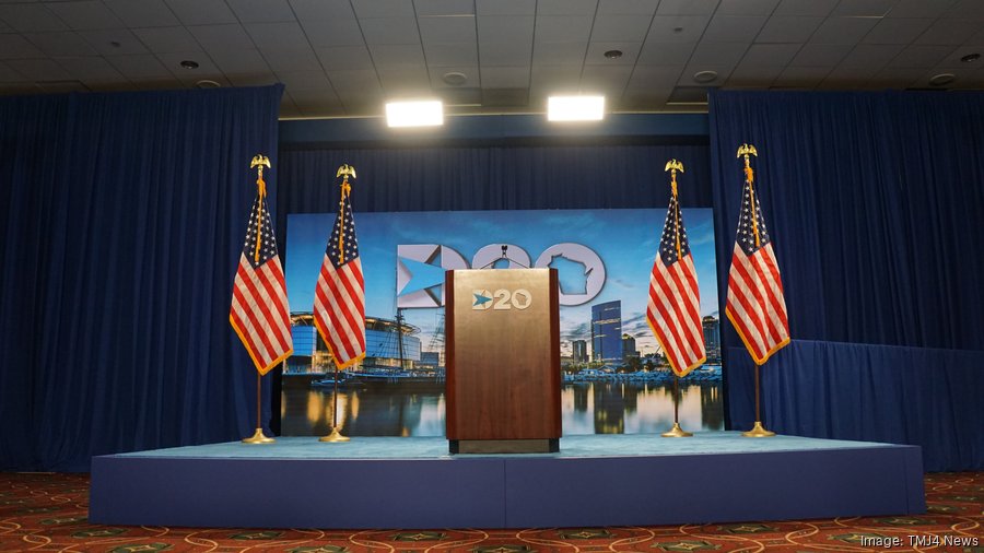 First look at virtual DNC setup inside the Wisconsin Center - Milwaukee ...