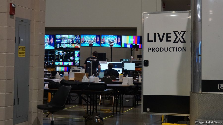 First look at virtual DNC setup inside the Wisconsin Center - Milwaukee ...