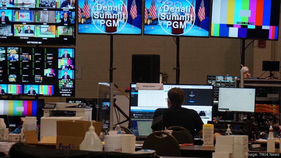 First look at virtual DNC setup inside the Wisconsin Center - Milwaukee ...
