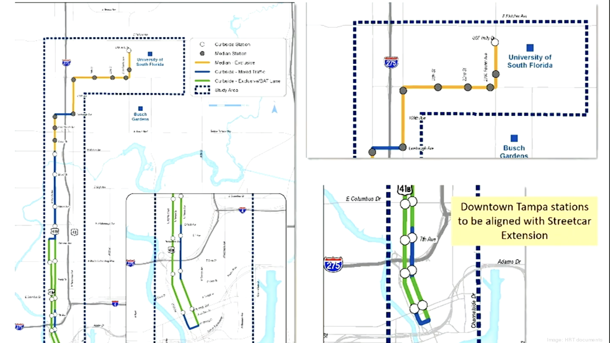 Bus rapid transit service for downtown Tampa and USF - Tampa Bay ...