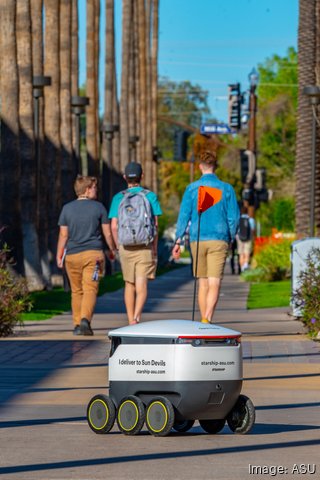 ASU now has food delivery robots courtesy of Starship Technologies ...