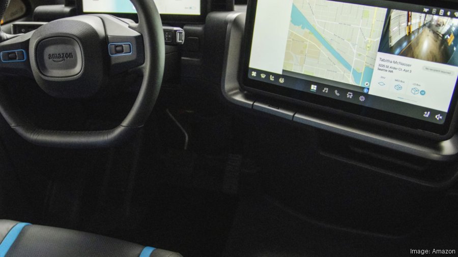 Amazon unveils electric delivery van it developed with Rivian - Puget ...