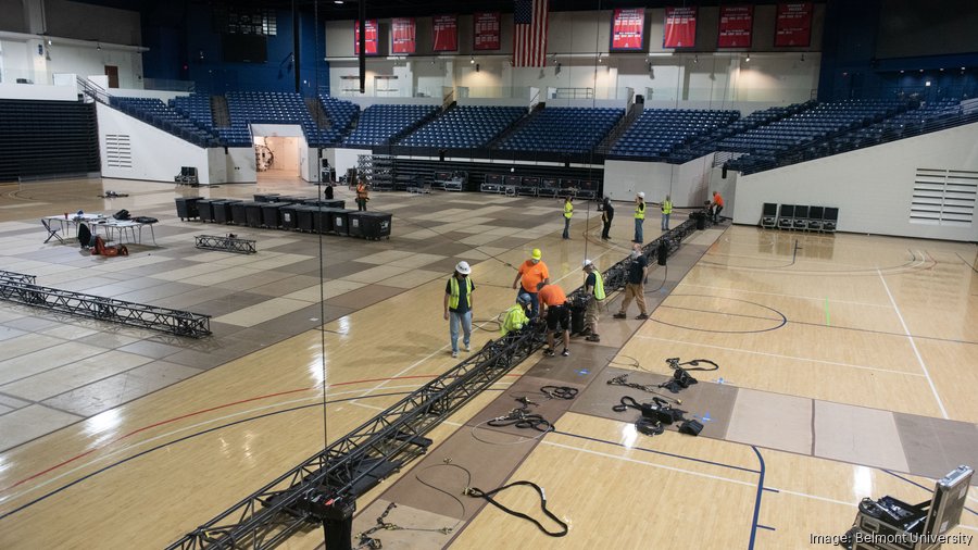 Belmont University's Curb Event Center transform for presidential ...