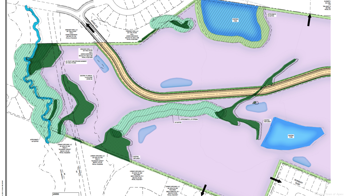 Rezoning would make way for hundreds of new homes near Apex - Triangle ...