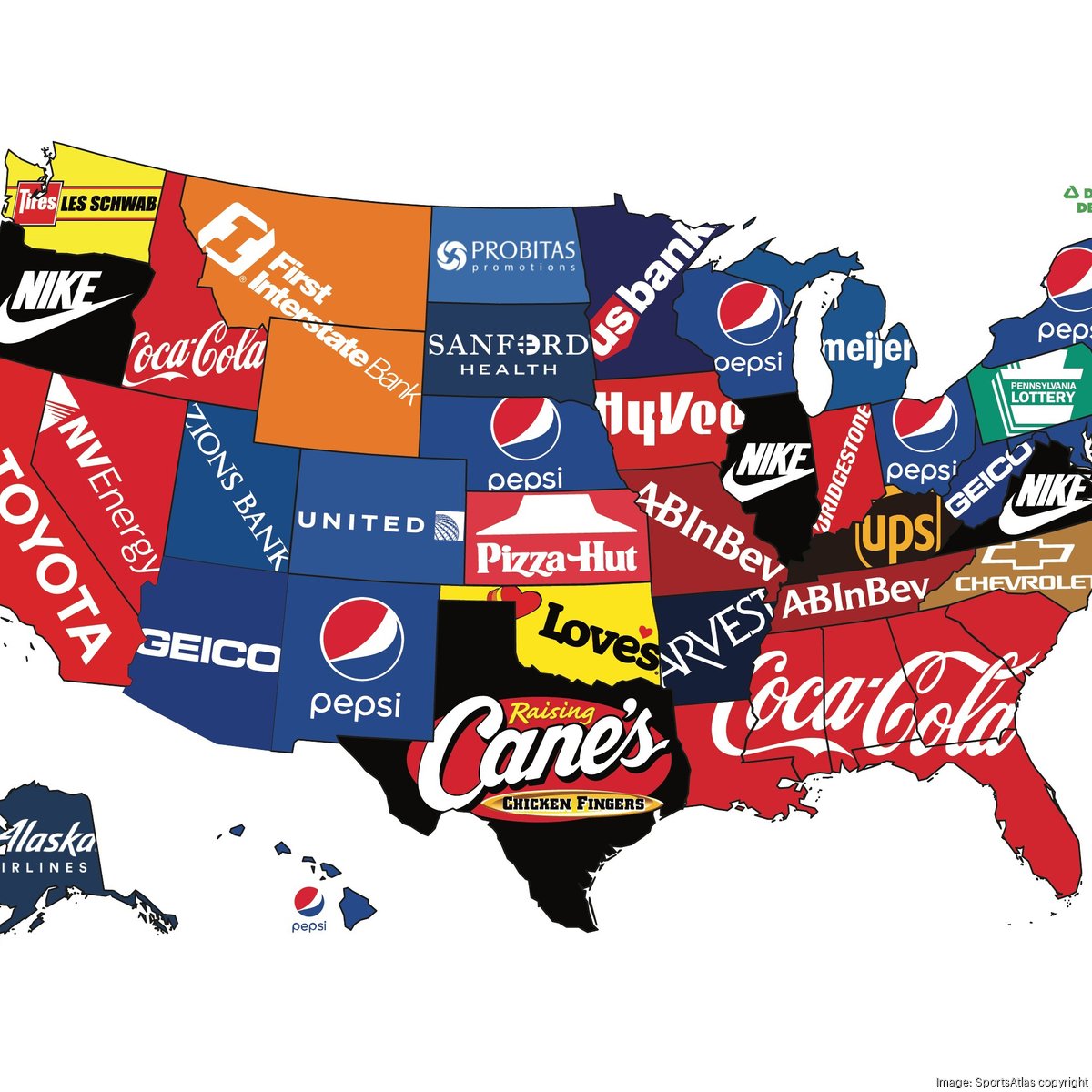 Most Famous Brands From Each State