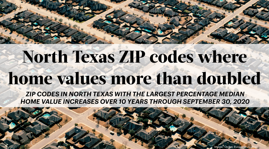 1960 And 45 North Texas Zip Code Map - Map