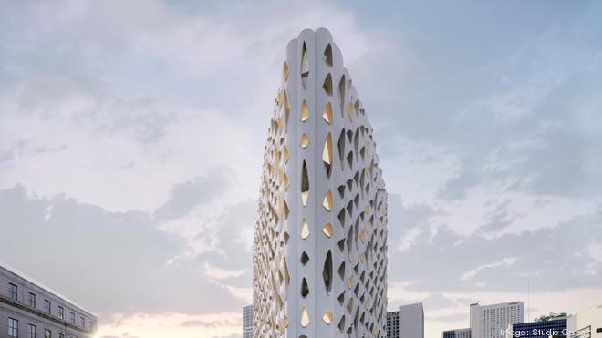 Exclusive: Renderings reveal look of new 13-story triangular building ...