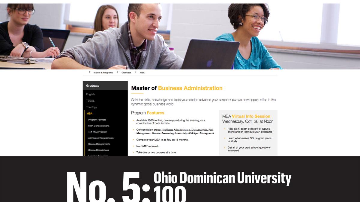 Largest Central Ohio MBA programs - Columbus Business First