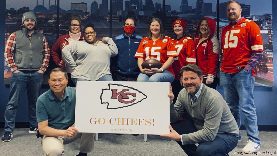 Chiefs fans celebrate Red Friday at the office before Super Bowl LV ...