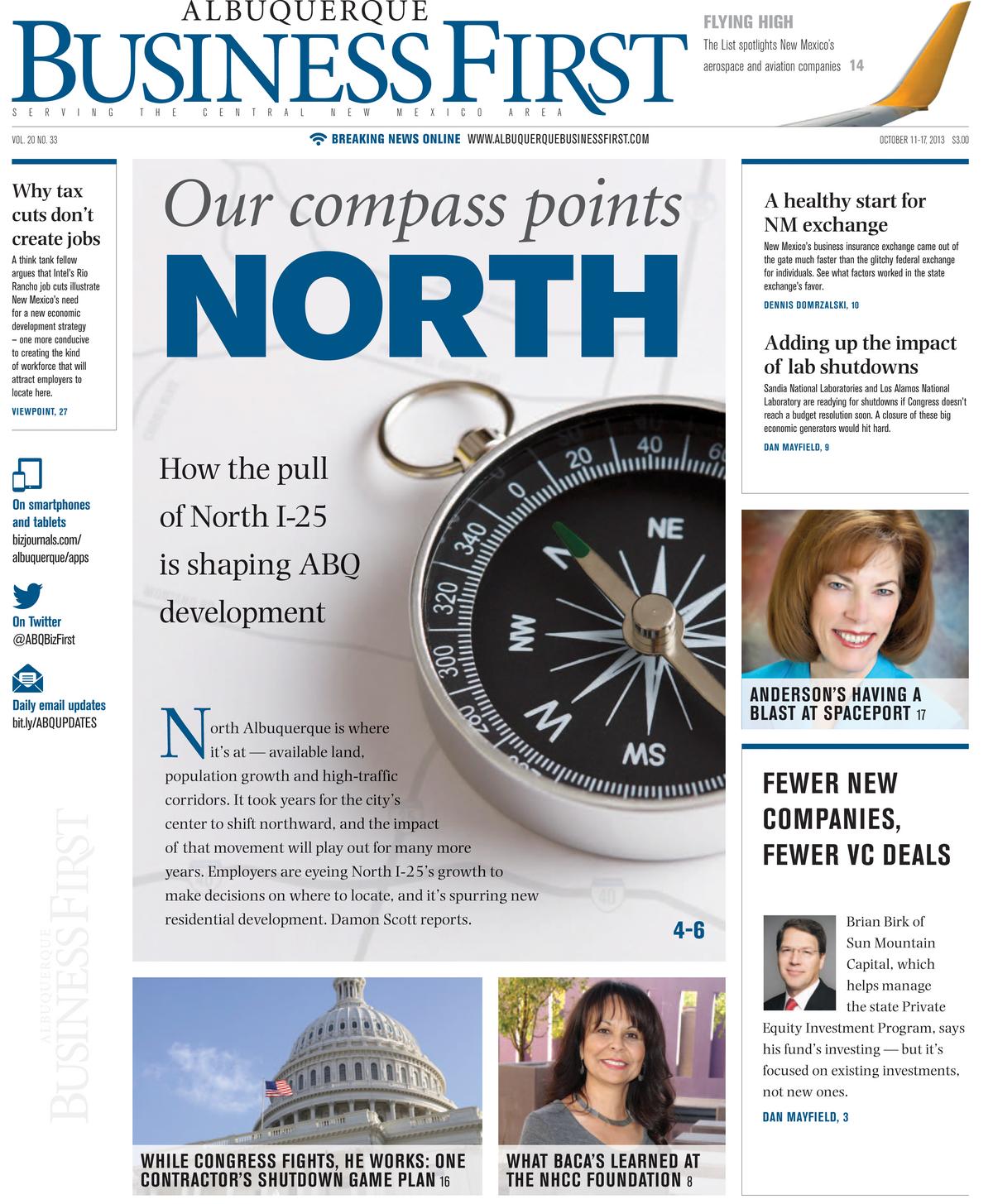 In this week’s issue: Our compass points north - Albuquerque Business First