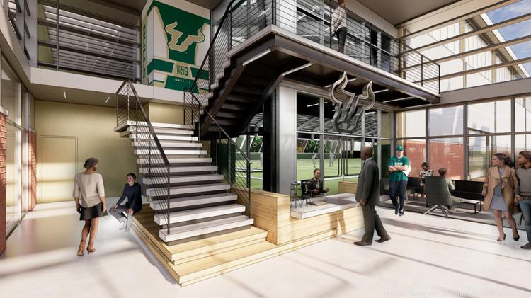 USF new athletics football facility construction - Tampa Bay Business ...