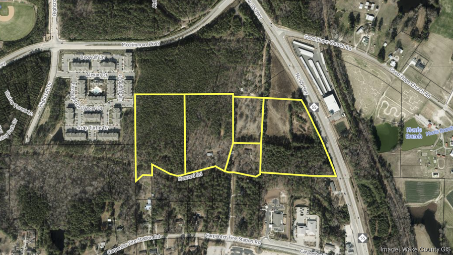 Lennar maps 91 townhomes in Cary near Panther Creek High School ...