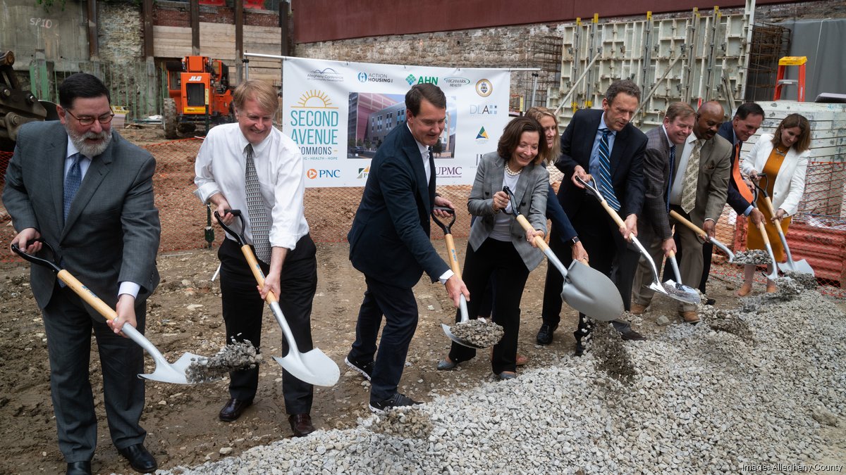 Corporate and local government leaders break ground for homeless ...