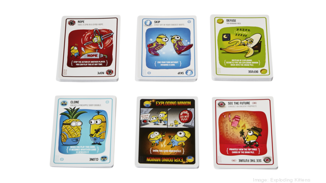 Exploding Kittens launches ‘Minions’-themed game - L.A. Business First