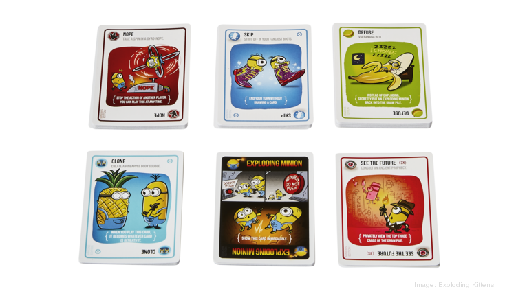 Exploding Kittens launches ‘Minions’-themed game - L.A. Business First