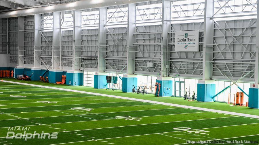 Miami Dolphins' new $135M Baptist Health Training Complex completed ...
