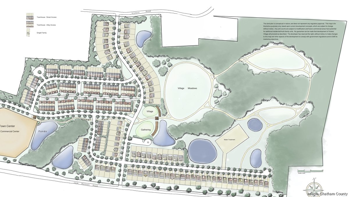 Vickers Village mixed-use project advances in Chatham County - Triangle ...
