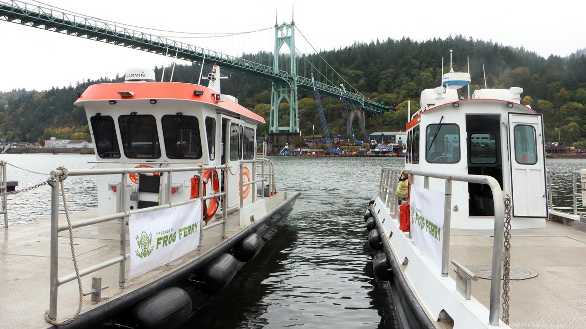Scenes from a Frog Ferry ride along the Willamette River's Portland ...