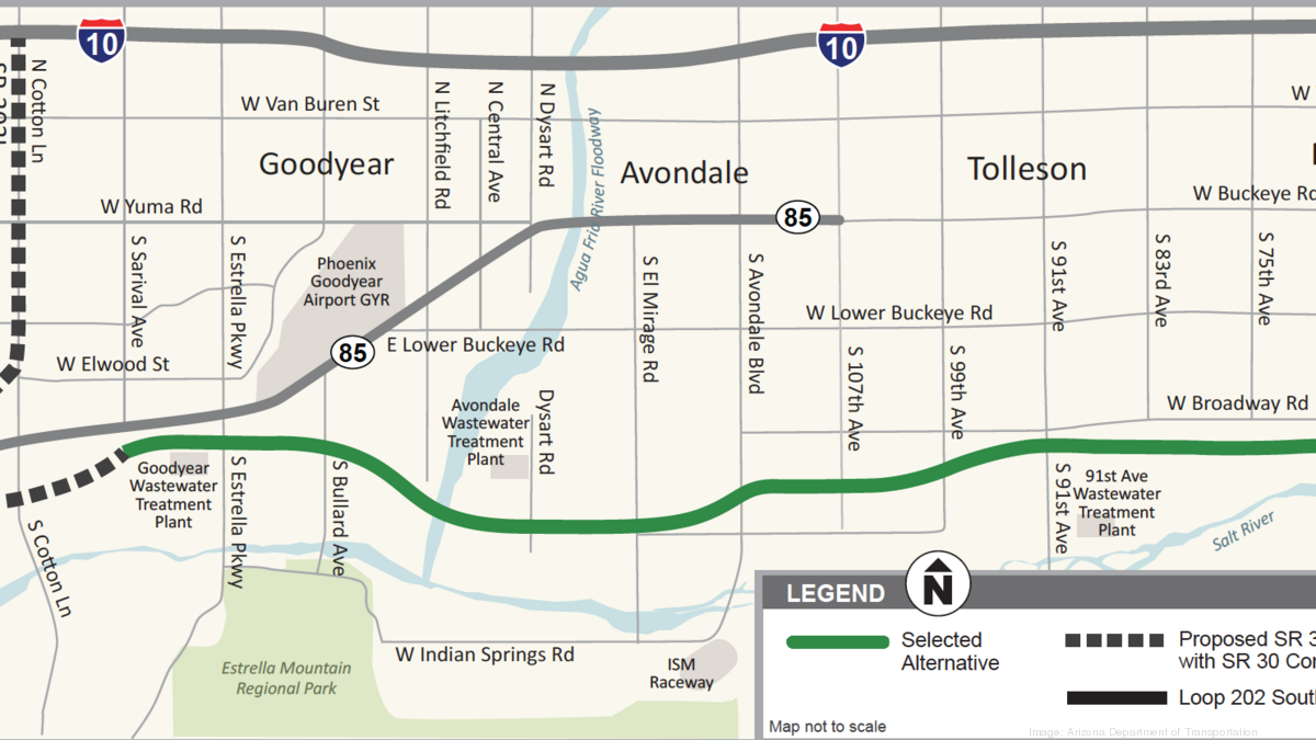 Phoenix postpones selling land for West Valley freeway development ...