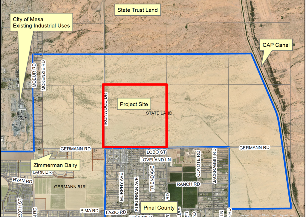 Map Of Arizona Cap Canal
