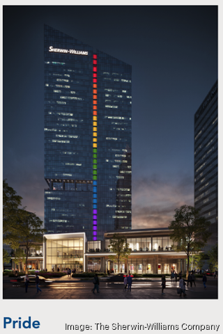 Sherwin-Williams submits plans revealing colorful new HQ building ...