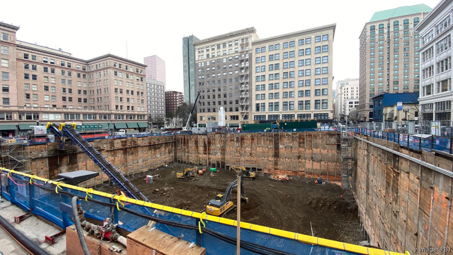 See the Ritz-Carlton tower rise from a hole in downtown Portland ...