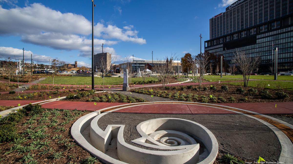 Officials hold ribbon-cutting ceremony at I-579 CAP Park, which aims to ...