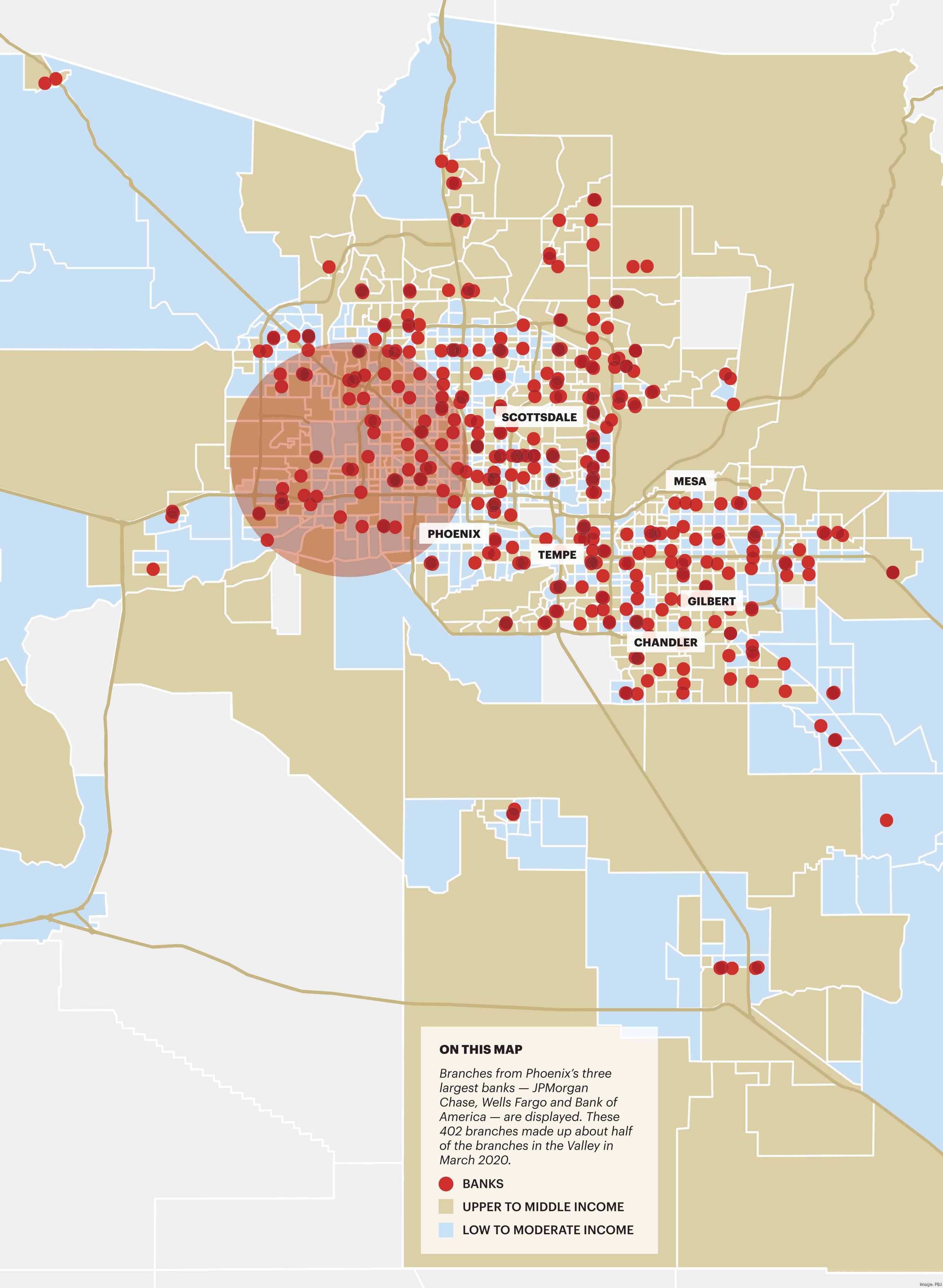 Banks clustered Phoenix branches in rich, white areas, creating worse ...