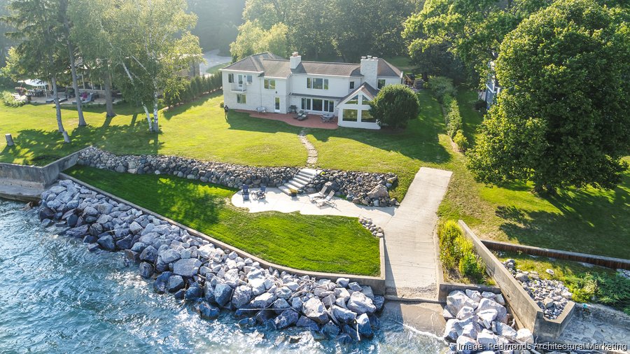 Picturesque Fox Point home with boat launch on Lake Michigan listed at ...