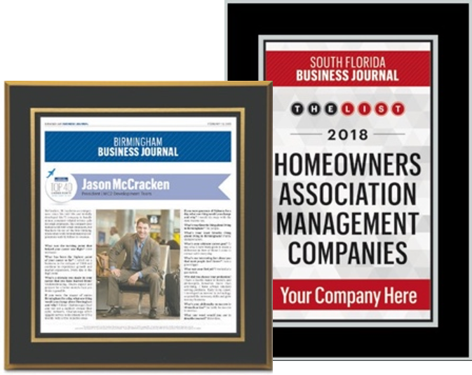 Phoenix Business Journal Recognition Shop and Copyright Reprints