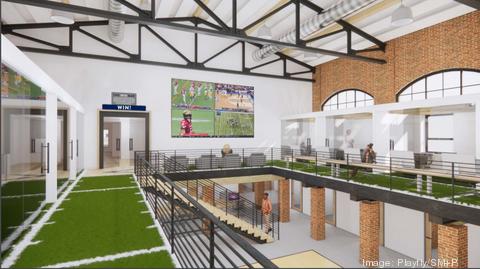 Playfly Sports opening Main Line HQ with indoor basketball court ...