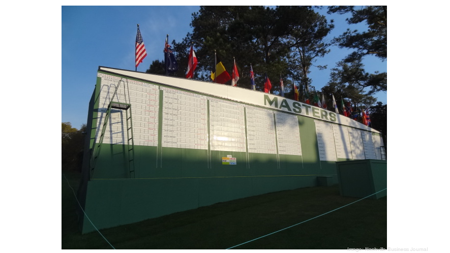The Masters golf tournament at Augusta reminded me of some business ...