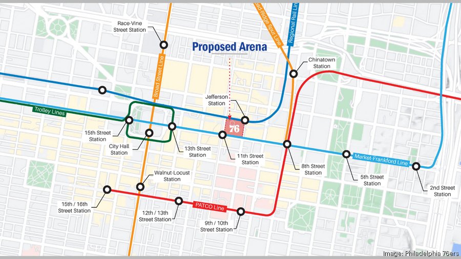 Philadelphia 76ers say proposed new arena won't snarl Center City ...