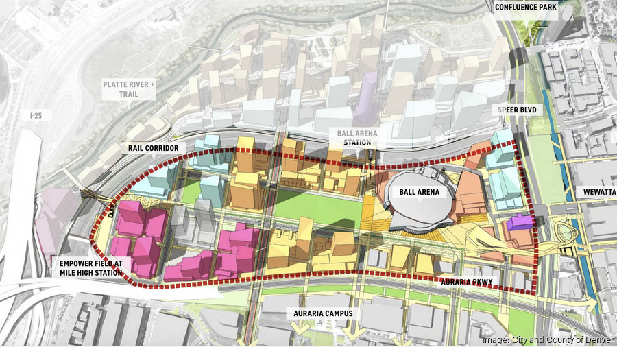 Kroenke details redevelopment plans for Ball Arena area - Denver ...