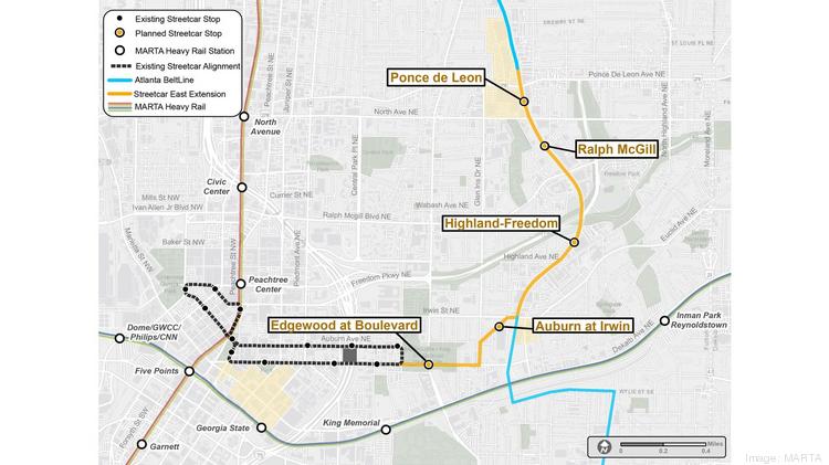 MARTA drafts plan to acquire sites for Atlanta BeltLine streetcar route ...