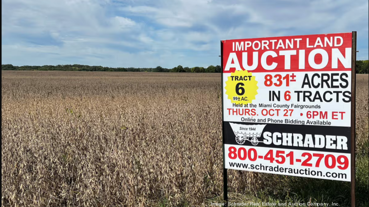 Troy farm spanning 830 acres up for auction this month - Dayton ...