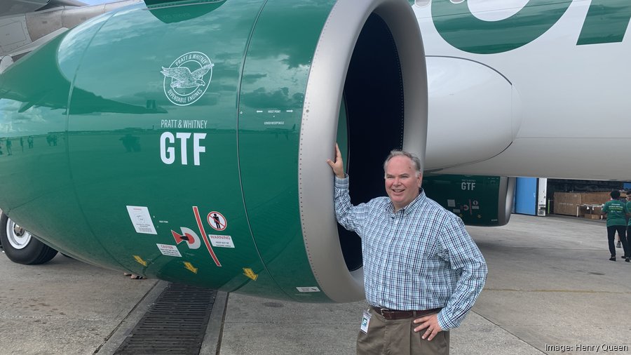 Frontier Airlines unveils new fuel-efficient commercial plane - Denver ...