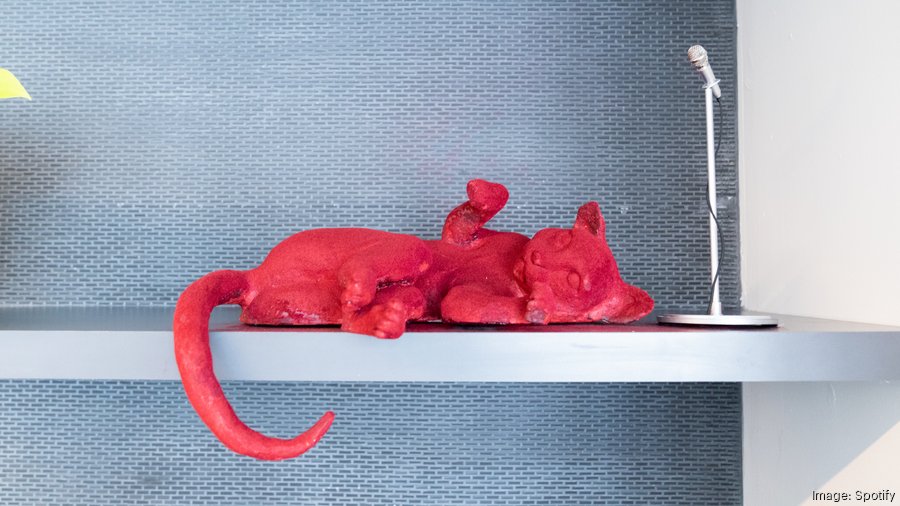 Why Spotify decorated its New York City office with cat statues - New ...