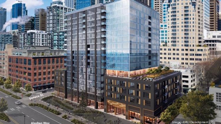 Lawsuit delays AMLI's Seattle waterfront tower on Gonzaga-owned site ...