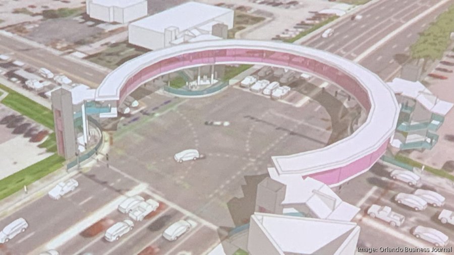 Florida International Drive pedestrian bridge in Orlando renderings ...