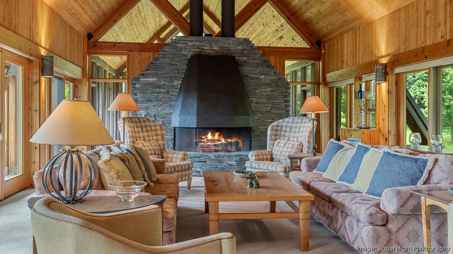 The 'Bridge House,' a home built to resemble a covered bridge, is on ...