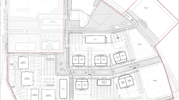 Vertical work begins on Netflix's expansion at Albuquerque Studios ...