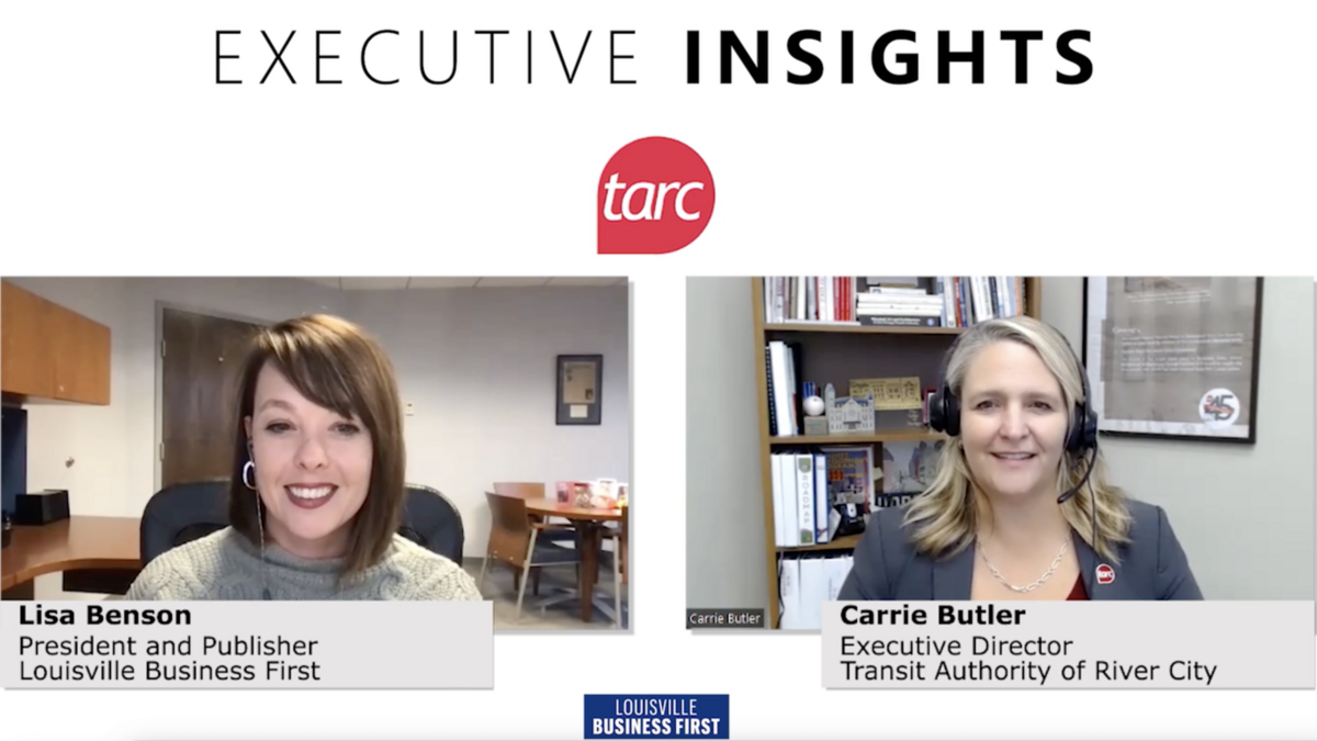 Executive Insights: Carrie Butler of TARC (video) - Louisville Business ...