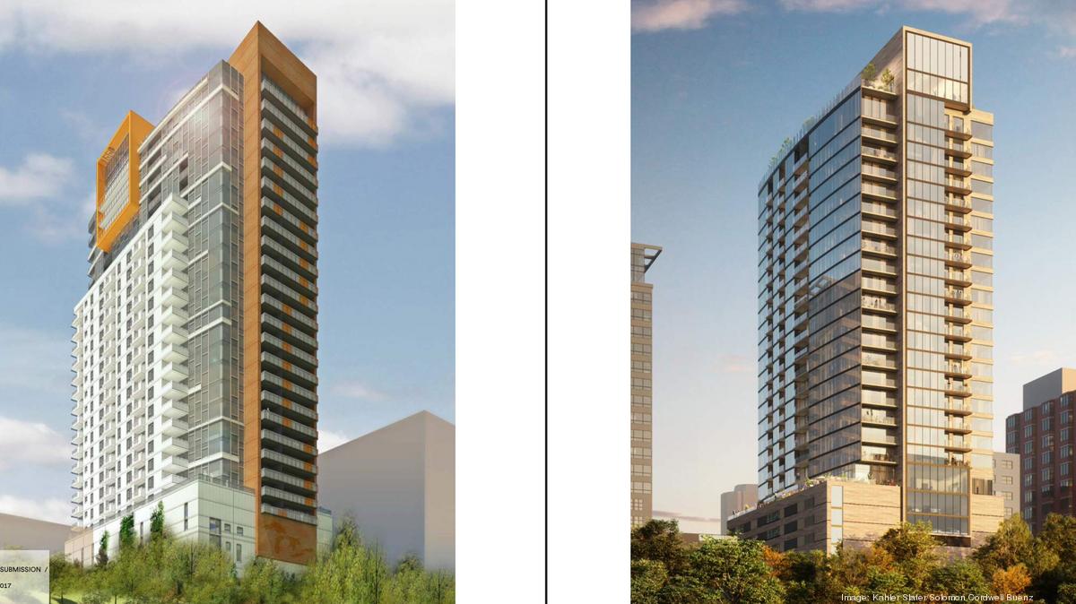 Revised 25-story tower design for Goll House site clears first review ...