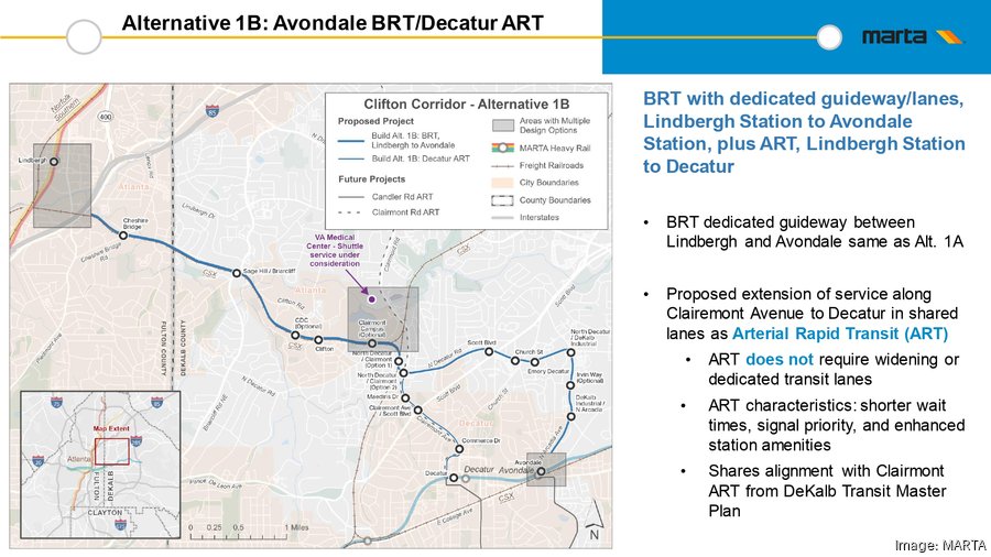 MARTA trims options for Clifton transit line by Emory University ...