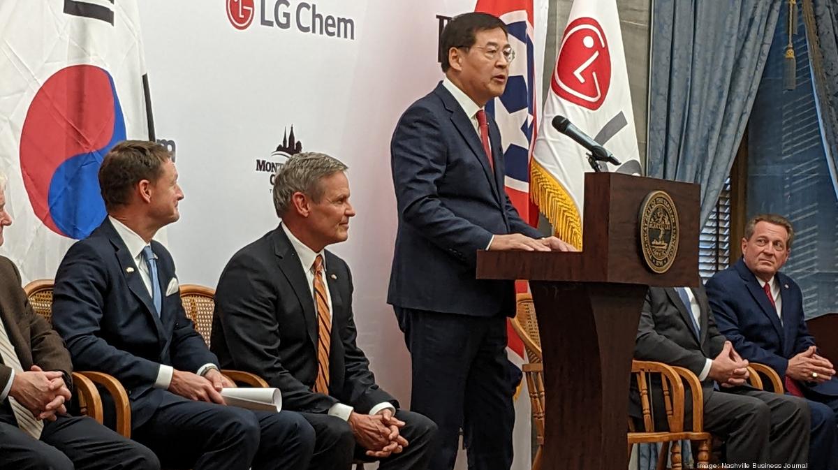 LG Chem CEO heralds largest US plant for EV battery cathode materials - Nashville Business Journal