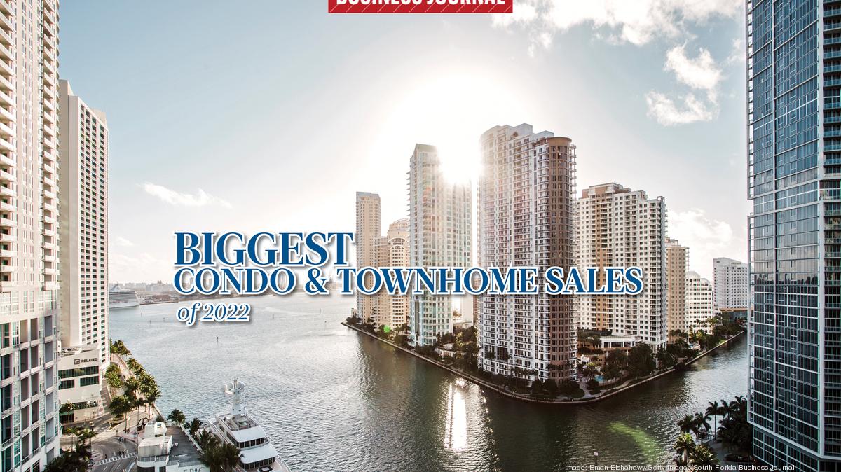 Most expensive condo and townhouse sales in South Florida in 2022 ...