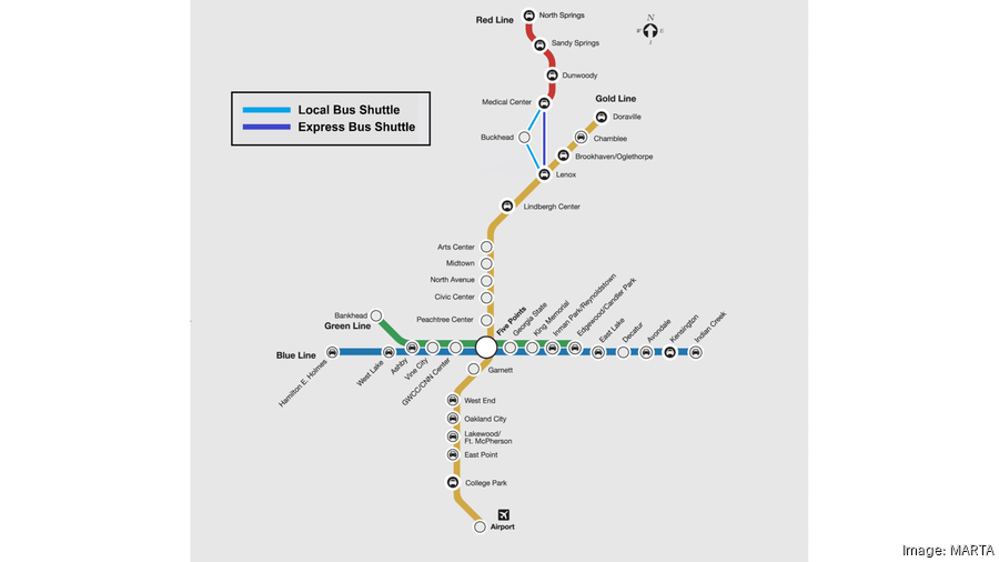 Update: MARTA to pause train service on red line - Atlanta Business ...